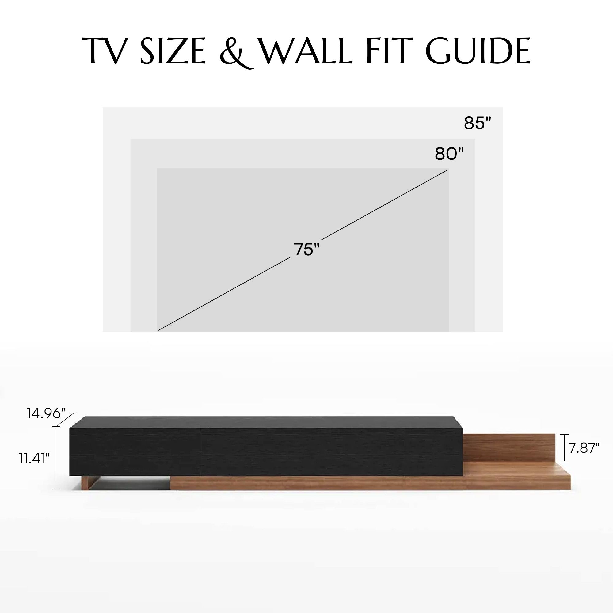 rectangle tv console