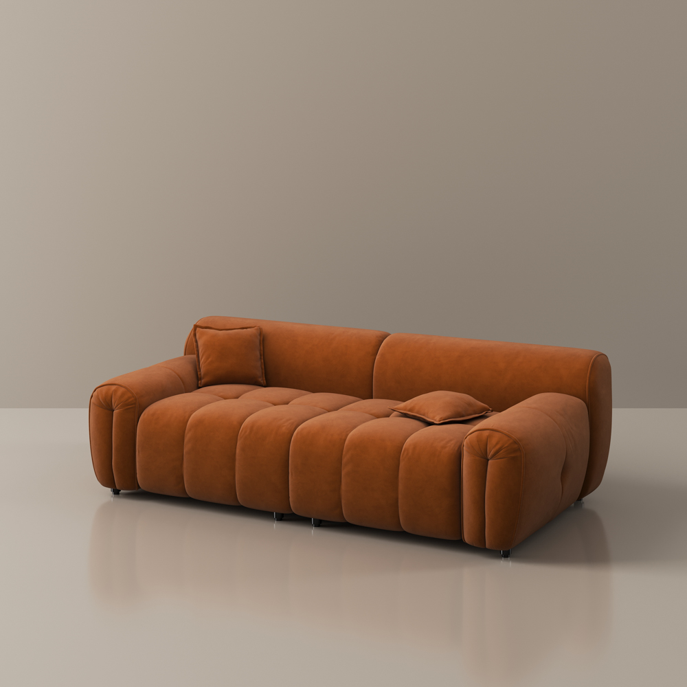 Modern Sleeper Hand-Tufted Sofa Couches for Living Room 2 Seater Large ...