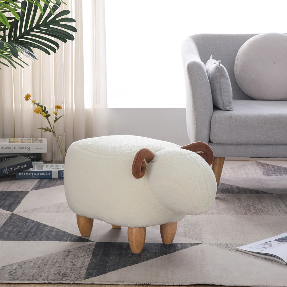 Sheep Shaped Footrest Stool