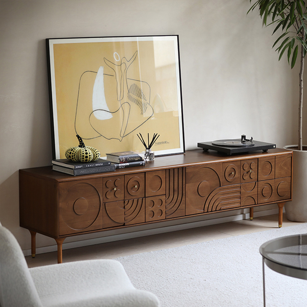 Mid-Century Modern TV Stand | Free Shipping | High Quality Wood