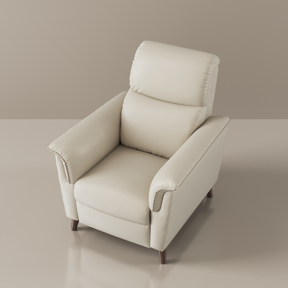 Ergonomic Push-Back Lounge Recliner Chair with Eco Leather | Povison