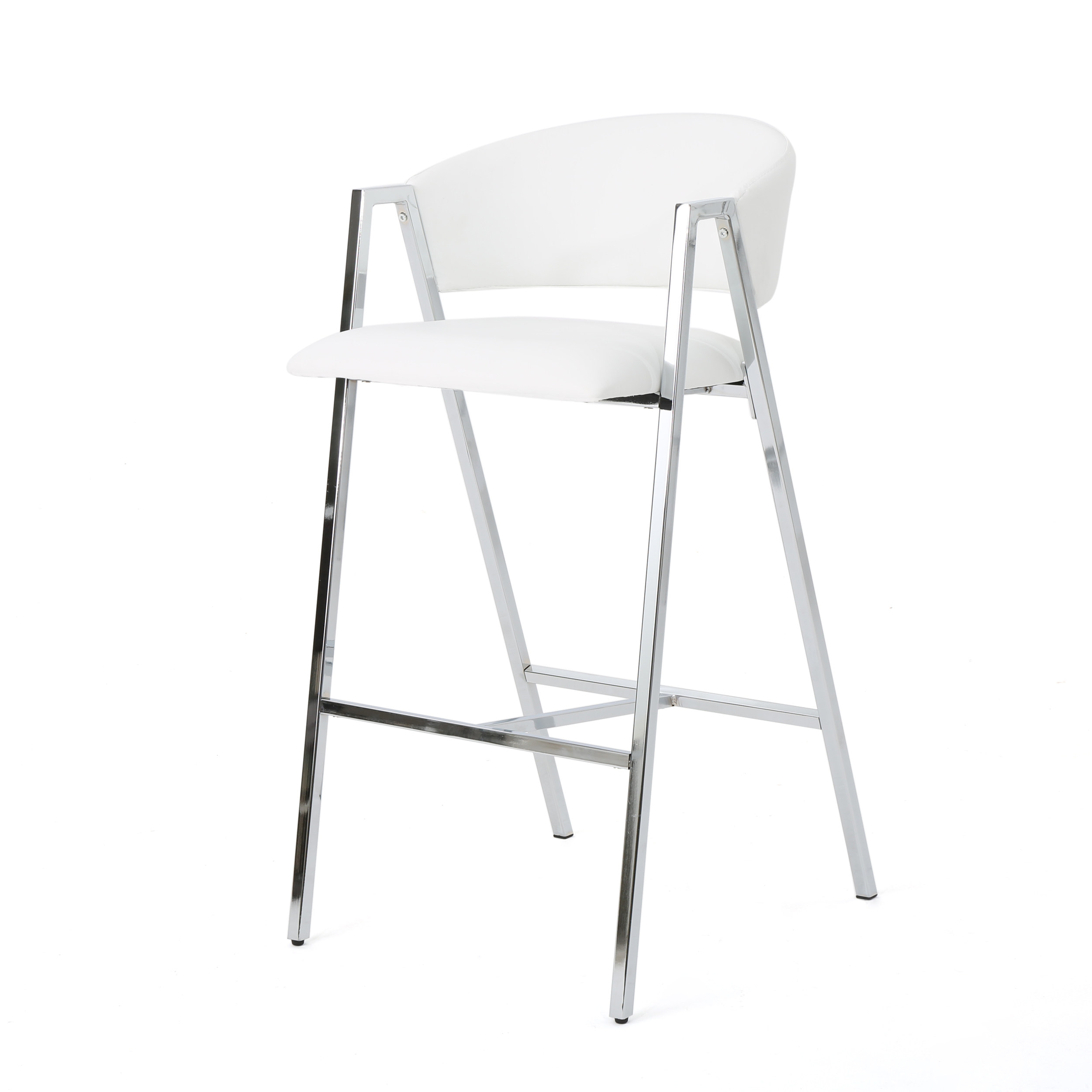 Modern Upholstered Low Back Bar Stools | Povison