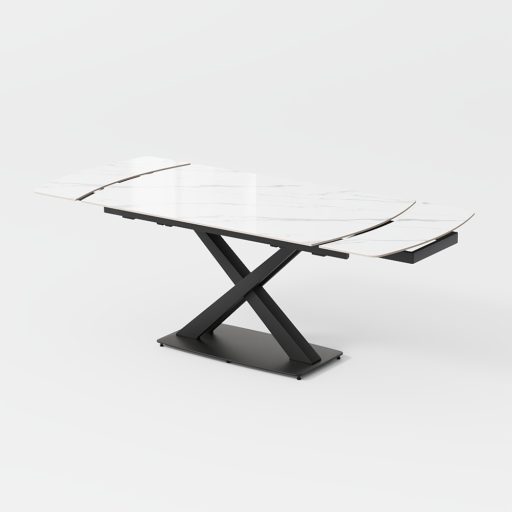 Modern Extendable Dining Table Set for 4-6 Modern Extendable Dining Table Set for 4-6
