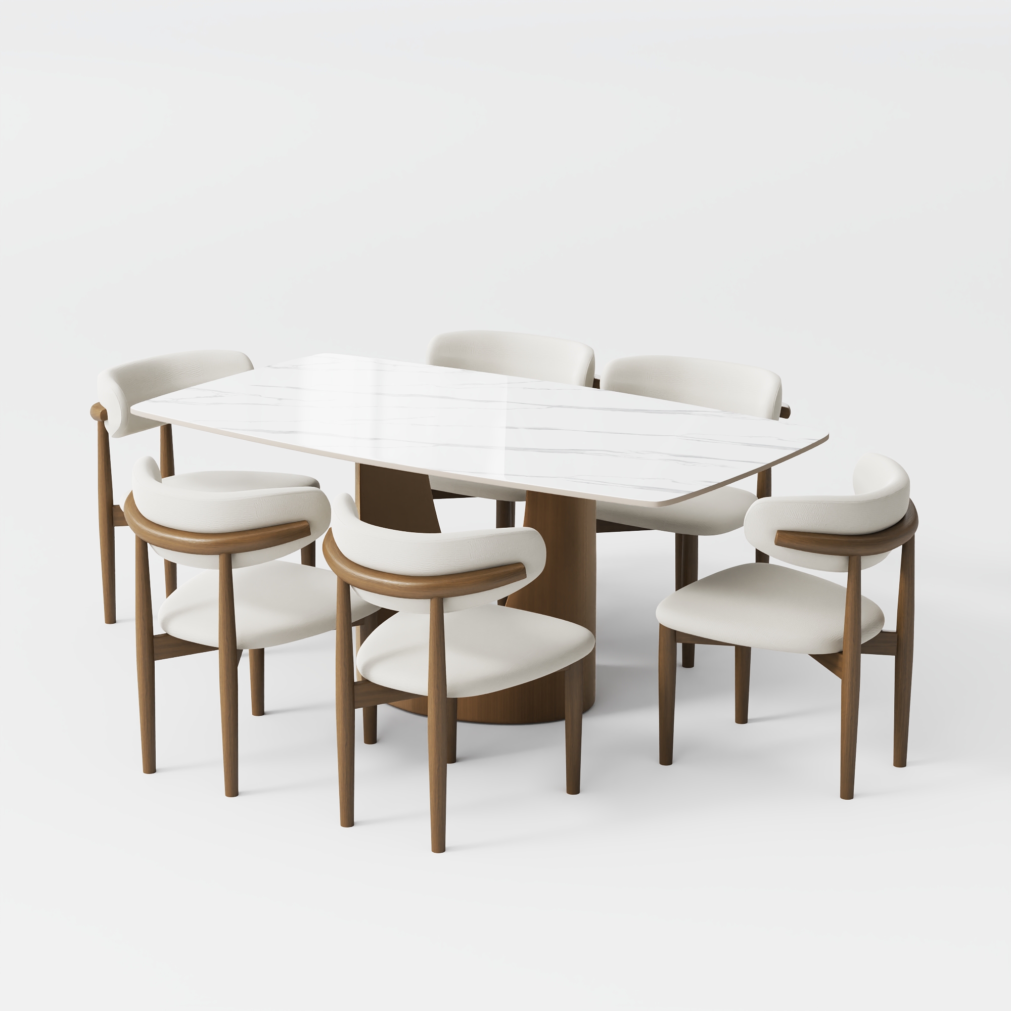 Modern Dining Table Set for 4-6 | Povison