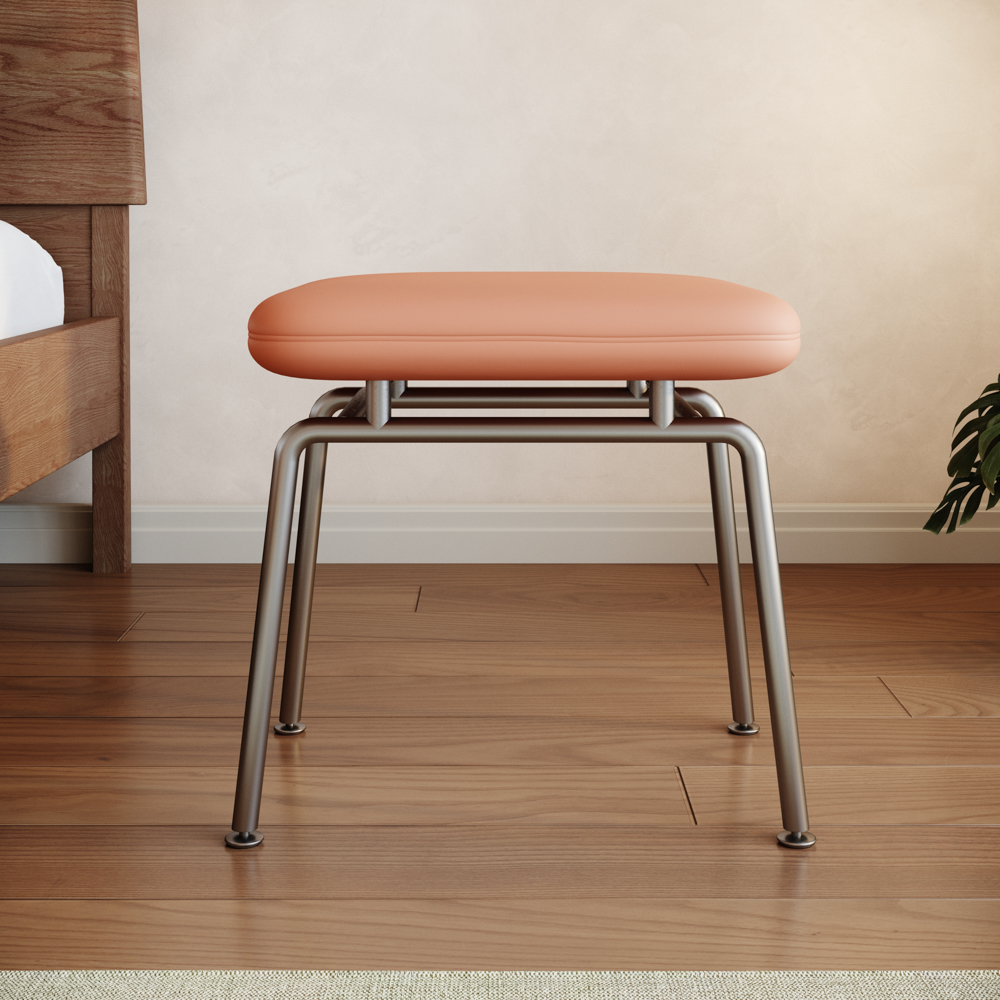 Vanity Stool Chair with Metal Legs | Povison