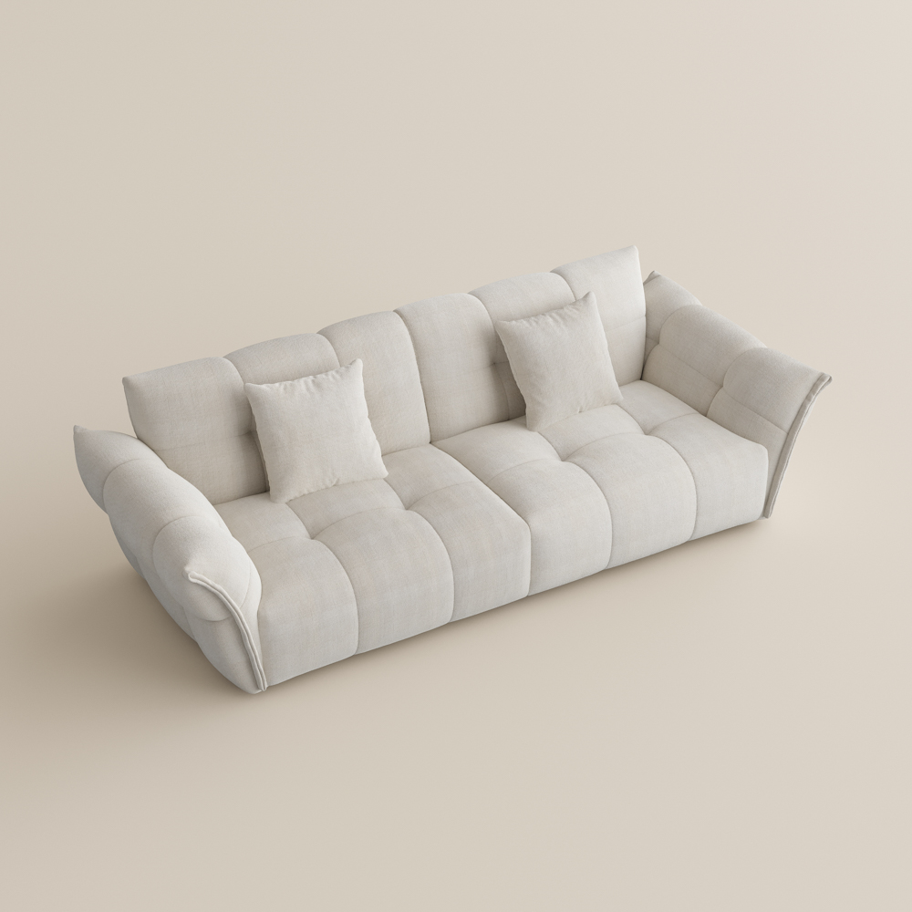 Modern Small Sofa with Cotton and Linen Fabric | Povison