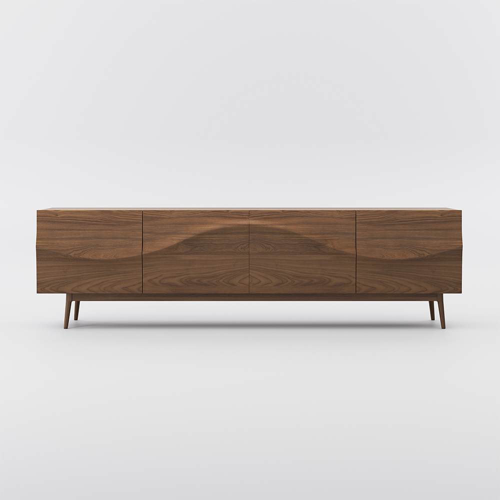 Stylish Modern TV Stand | Solid Wood | Free Shipping | Under $200 | Povison