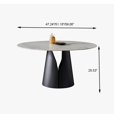 Modern Round Stone Table | 47/51/59 | Free Shipping