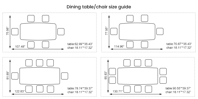 Rectangle Modern Marble Dining Table
